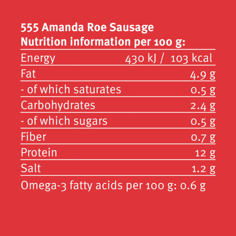 555 Amanda Roe sausage - 555 Amanda